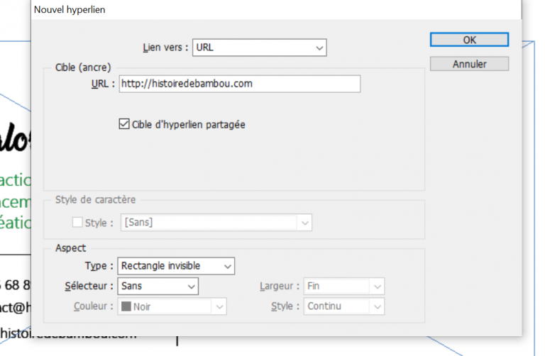 Créer un PDF interactif sur Indesign - Histoire de Bambou